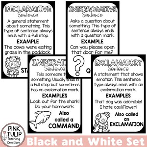 Sentence Types Posters - Classroom Decor - Etsy