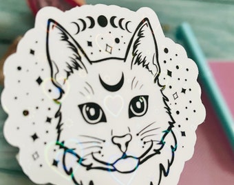 Magic Cat Sticker | Etsy