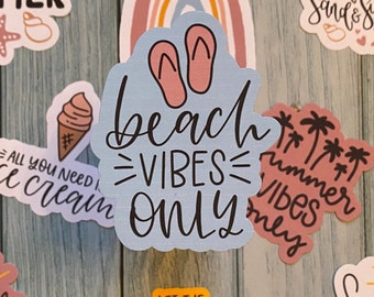 Beach Vibes Sticker - Etsy