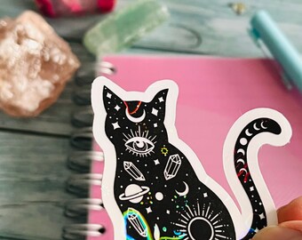 Magic Cat Sticker | Etsy