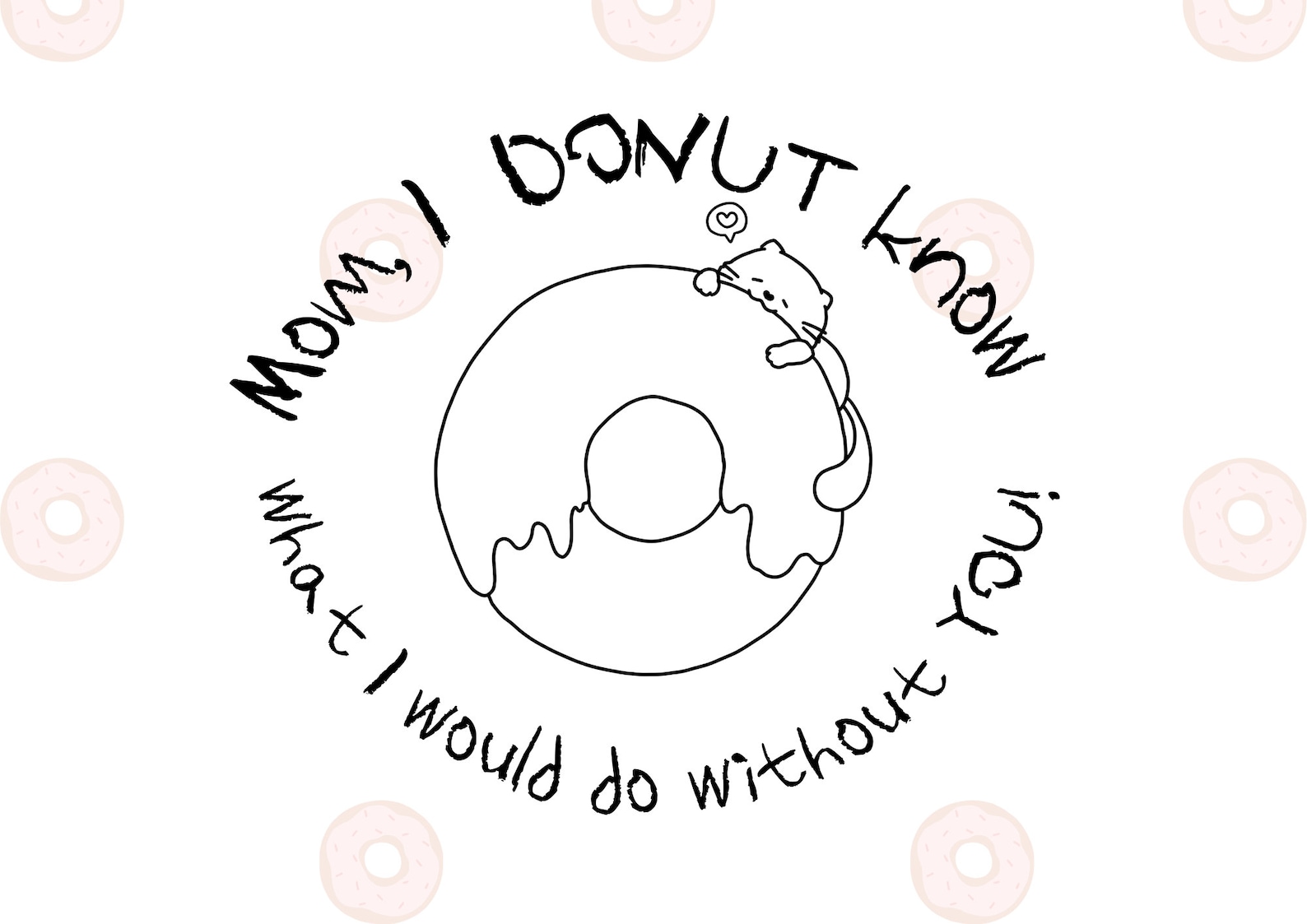 Donut Mothers Day Handprint Keepsake, Craft for Kindergarten, Instant ...