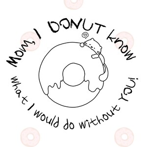 Donut Mothers Day Handprint Keepsake, Craft for Kindergarten, Instant ...