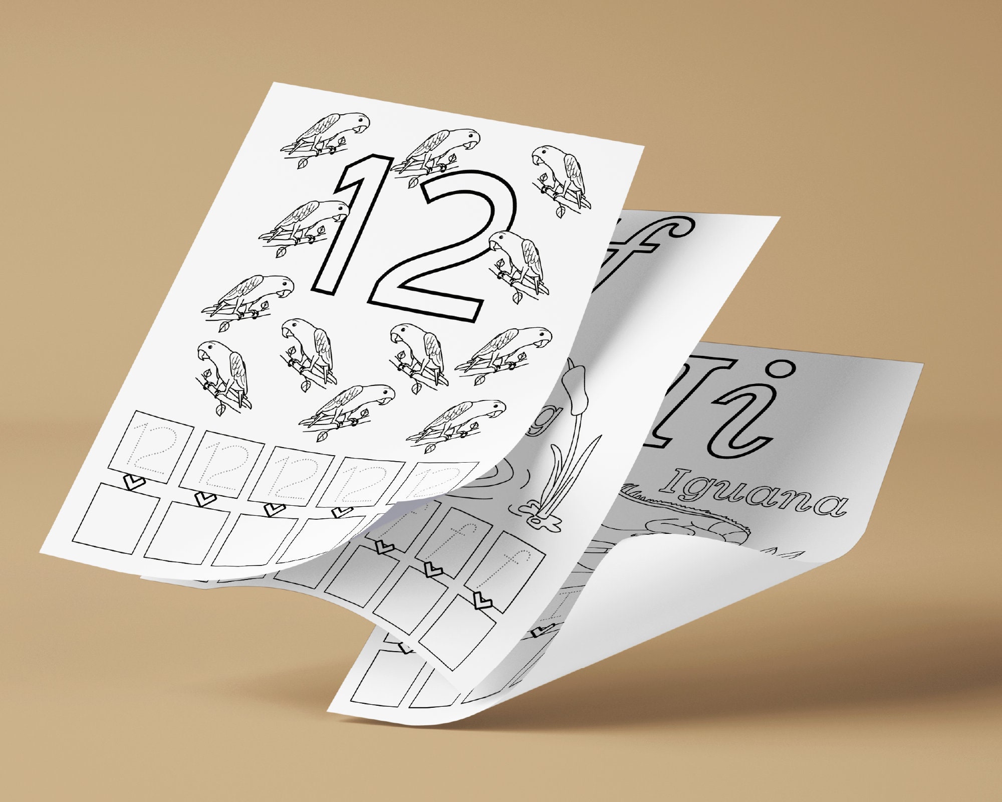 Bundle Preschool Math + Preschool Alphabet Coloring Pages, Preschool ...