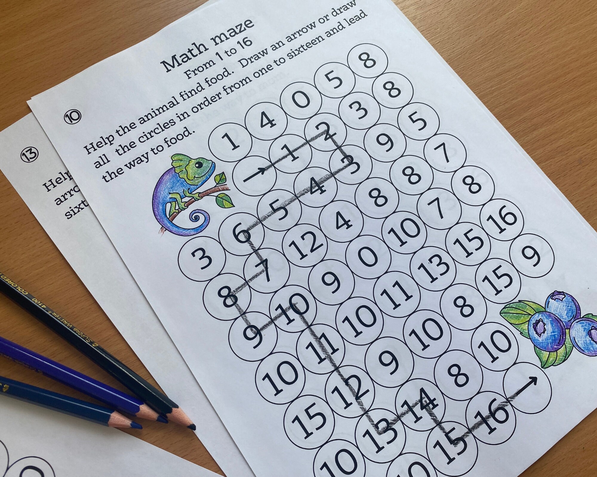 Math Maze Preschool Math Preschool Worksheets Math - Etsy