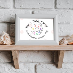 Donut Mothers Day Handprint Keepsake, Craft for Kindergarten, Instant ...