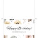Boho Birthday Card, Happy Birthday Folded Card, Printable Card, Instant ...