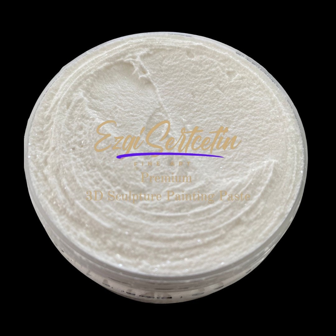Metallic Pearl White 3D Sculpture Painting Paste - 6 Oz - Etsy