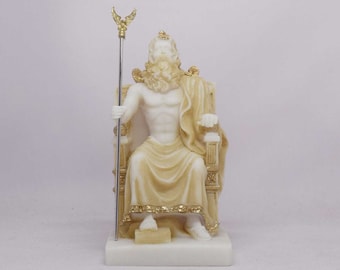Gold Zeus Statue - Etsy