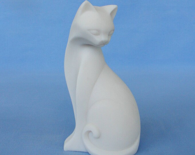 Ceramic Sculpture of a Cat,christmas Present, Original Gift, Collection ...
