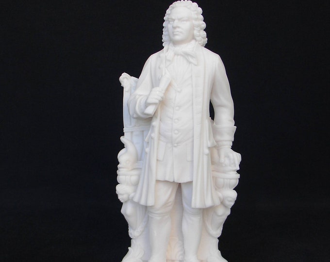 Johann Sebastian Bach Whole Statue Made of Alabaster 27cm White - Etsy