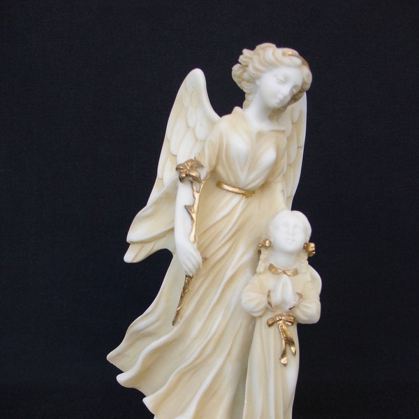 Guardian Angel With Children Statue - Etsy