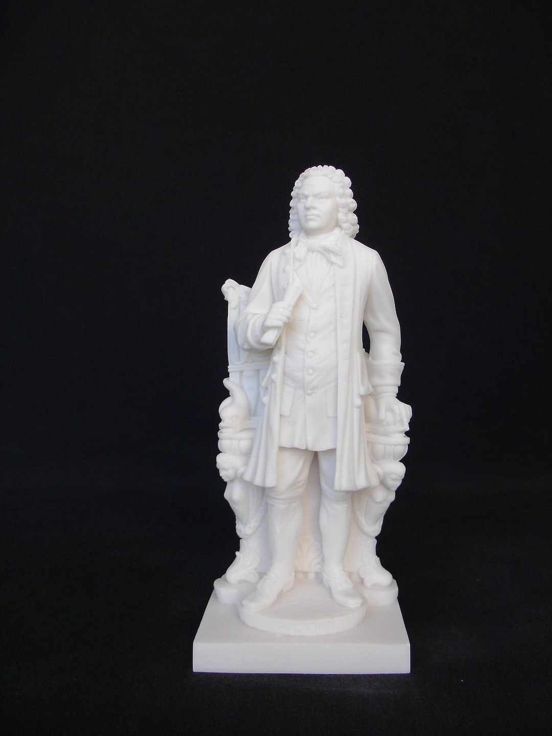 Johann Sebastian Bach Whole Statue Made of Alabaster 27cm White - Etsy