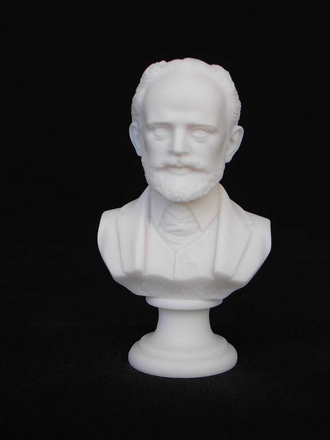 Tchaikovsky Bust Statue Made of Alabaster 16cm White - Etsy