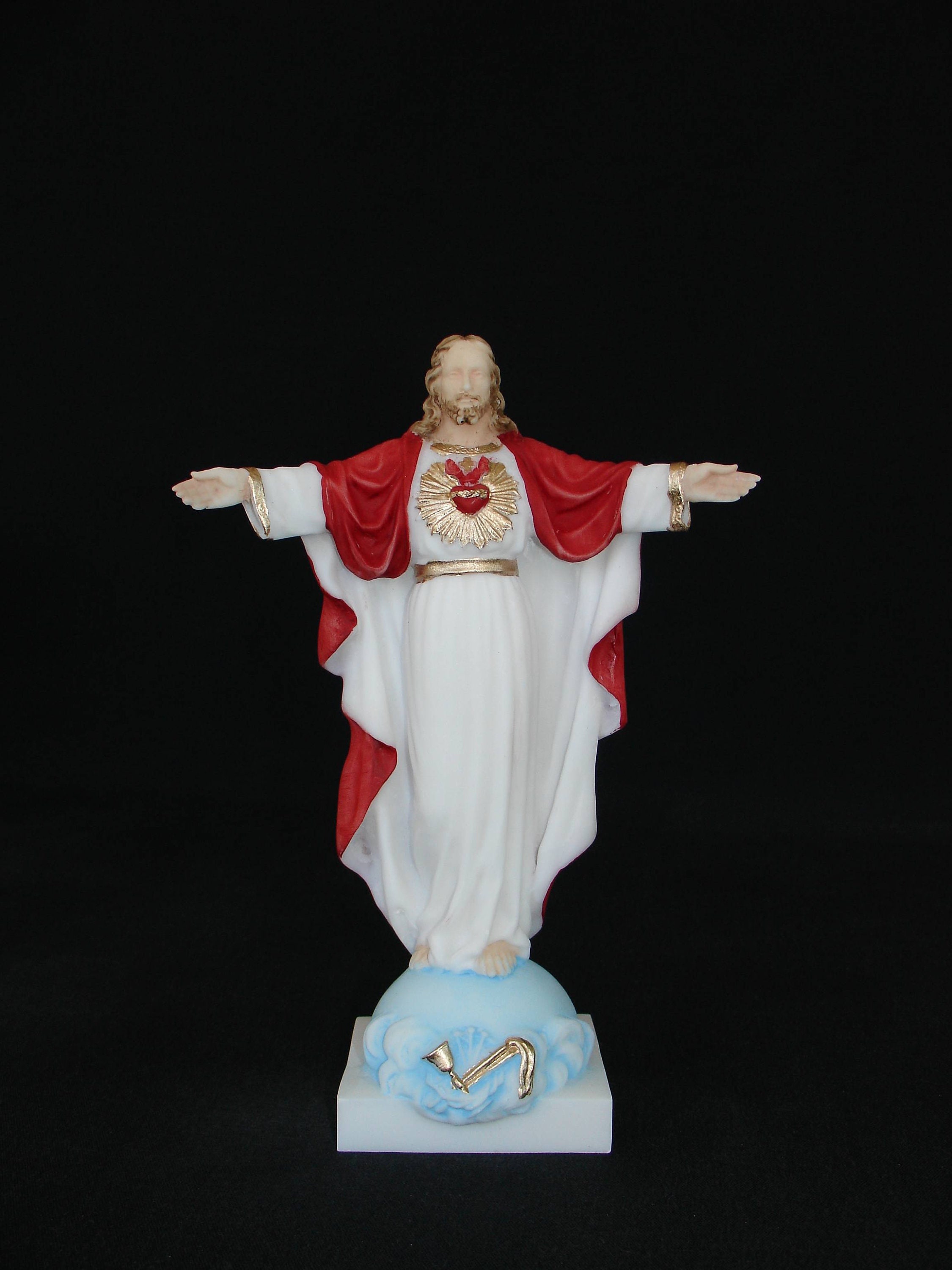 Jesus Christ With Open Hands Statue Made of Alabaster 20cm - Etsy