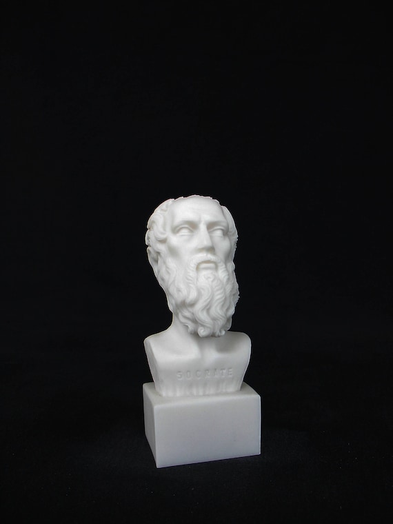 Socrates Bust Statue Made of Alabaster Greek Product 16cm | Etsy
