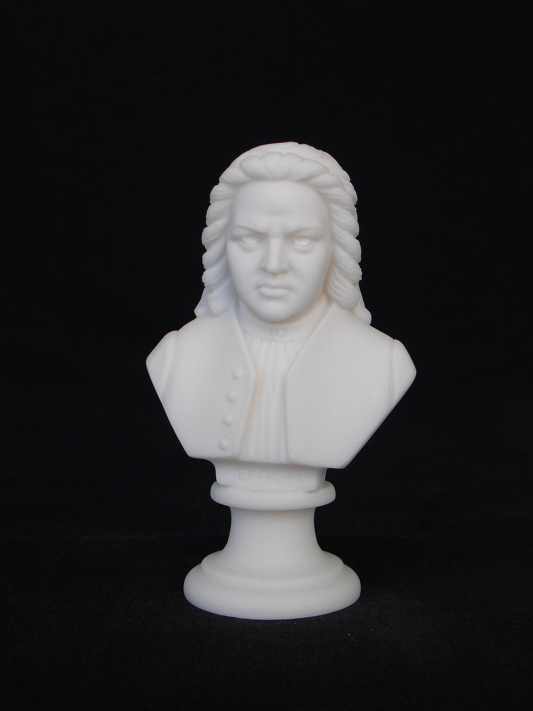 Johann Sebastian Bach Bust Statue Made of Alabaster 15cm White - Etsy