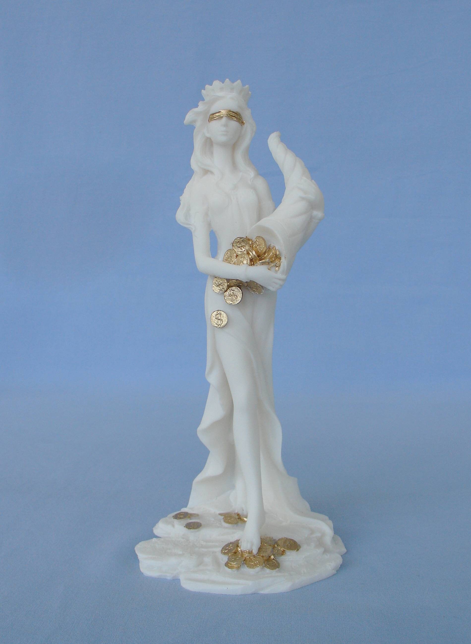 Art & Collectibles Fortuna Goddess Of Wealth Tyche Statue 8.26in 21cm ...