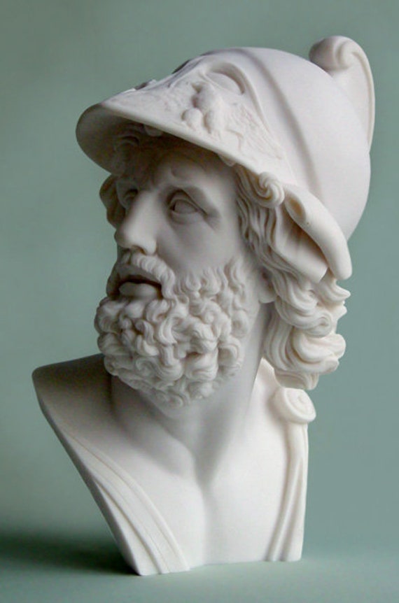 Pericles Bust Statue Made of Alabaster 35cm White - Etsy