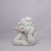 Little Angel Thinking Statue Made of Alabaster 10cm White - Etsy