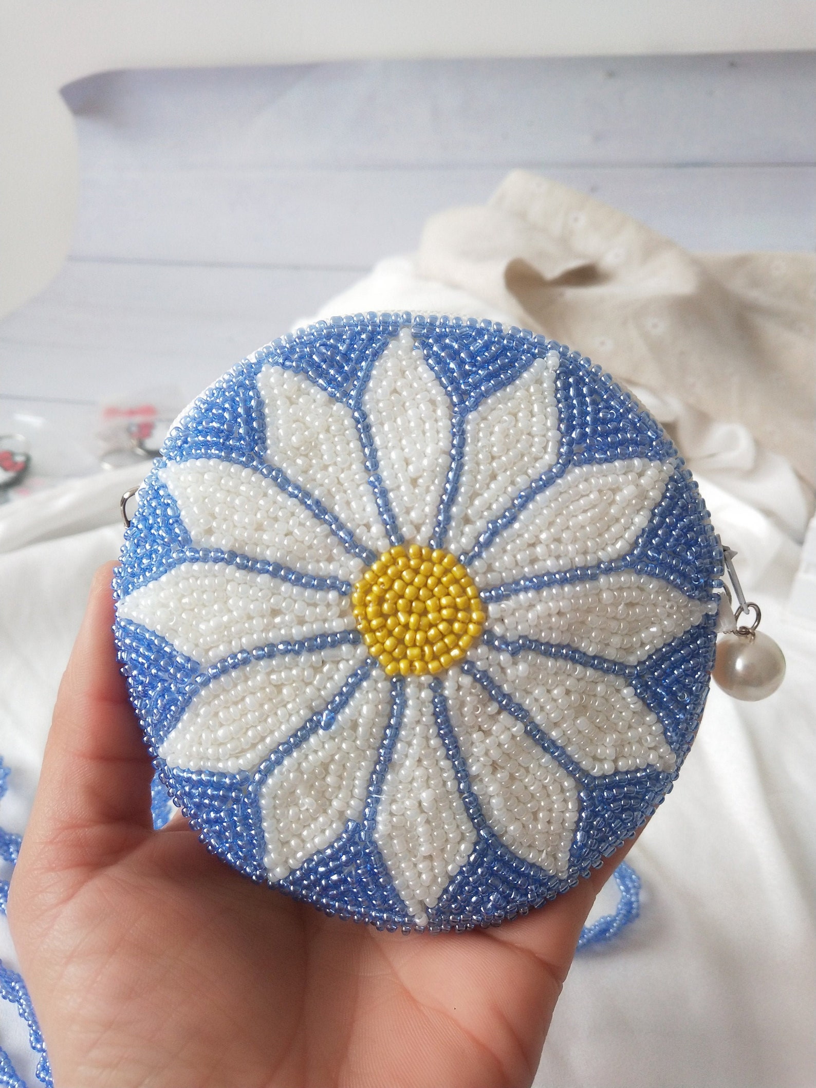 Lindo mini cuentas moned moned bolsa de moneda grande para - Etsy España