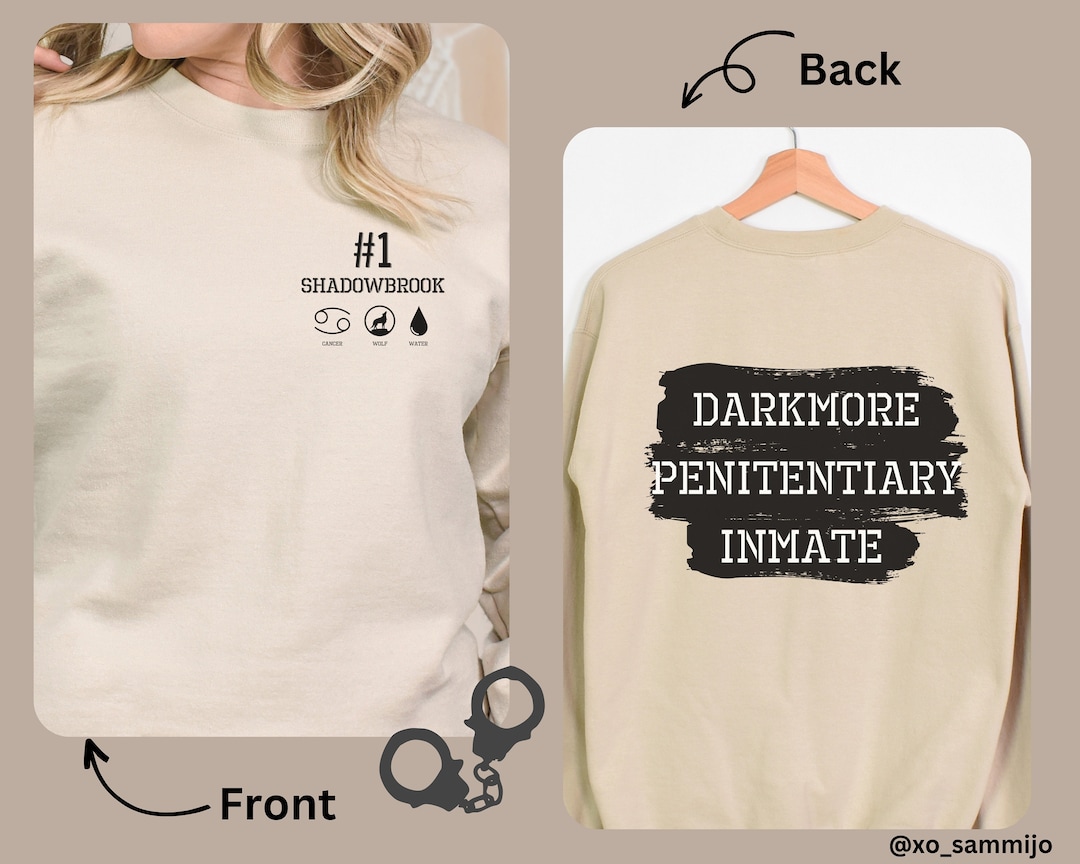 Licensed Darkmore Penitentiary Prison Inmate Sweatshirt Ethan ...