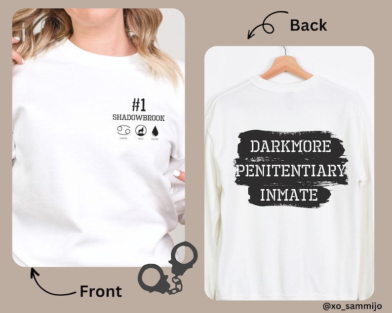 Licensed Darkmore Penitentiary Prison Inmate Sweatshirt Ethan - Etsy