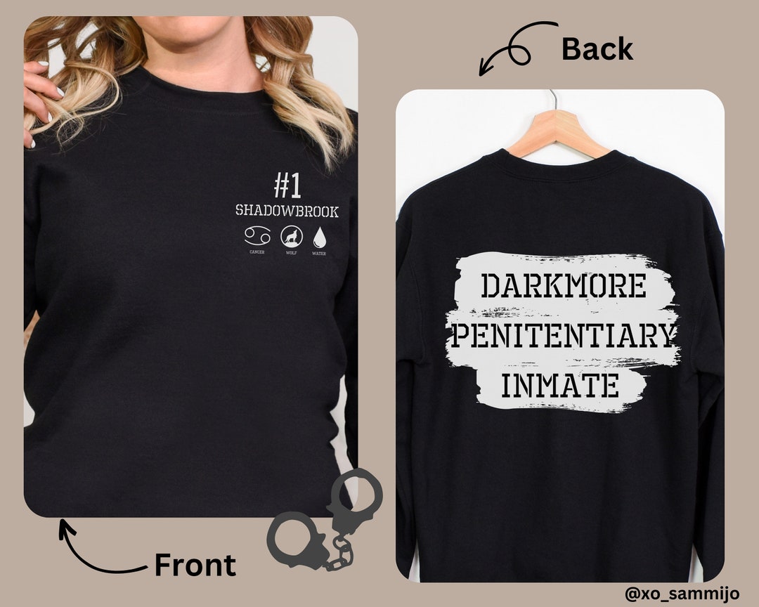 Licensed Darkmore Penitentiary Prison Inmate Sweatshirt Ethan ...