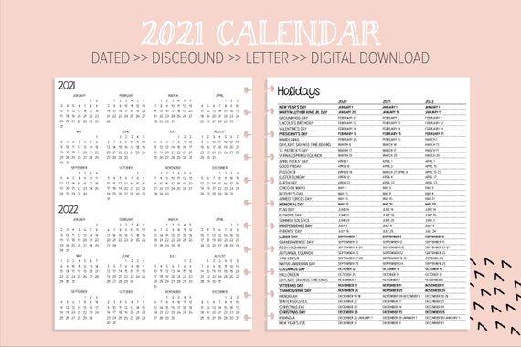 October-December 2020 Modern Script Planner Printable Discbound A4 ...
