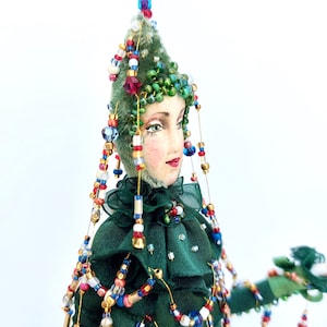 Art Doll Ooak Christmas Tree Small Handmade Figurine Morethandolls 23 ...