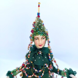 Art Doll Ooak Christmas Tree Small Handmade Figurine Morethandolls 23 ...