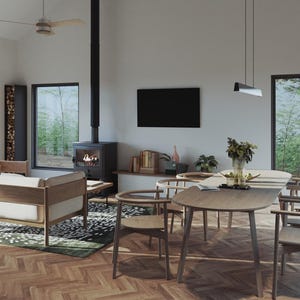 24x38 Modern Cabin House, Tiny House, Architectural Plans, Technical ...