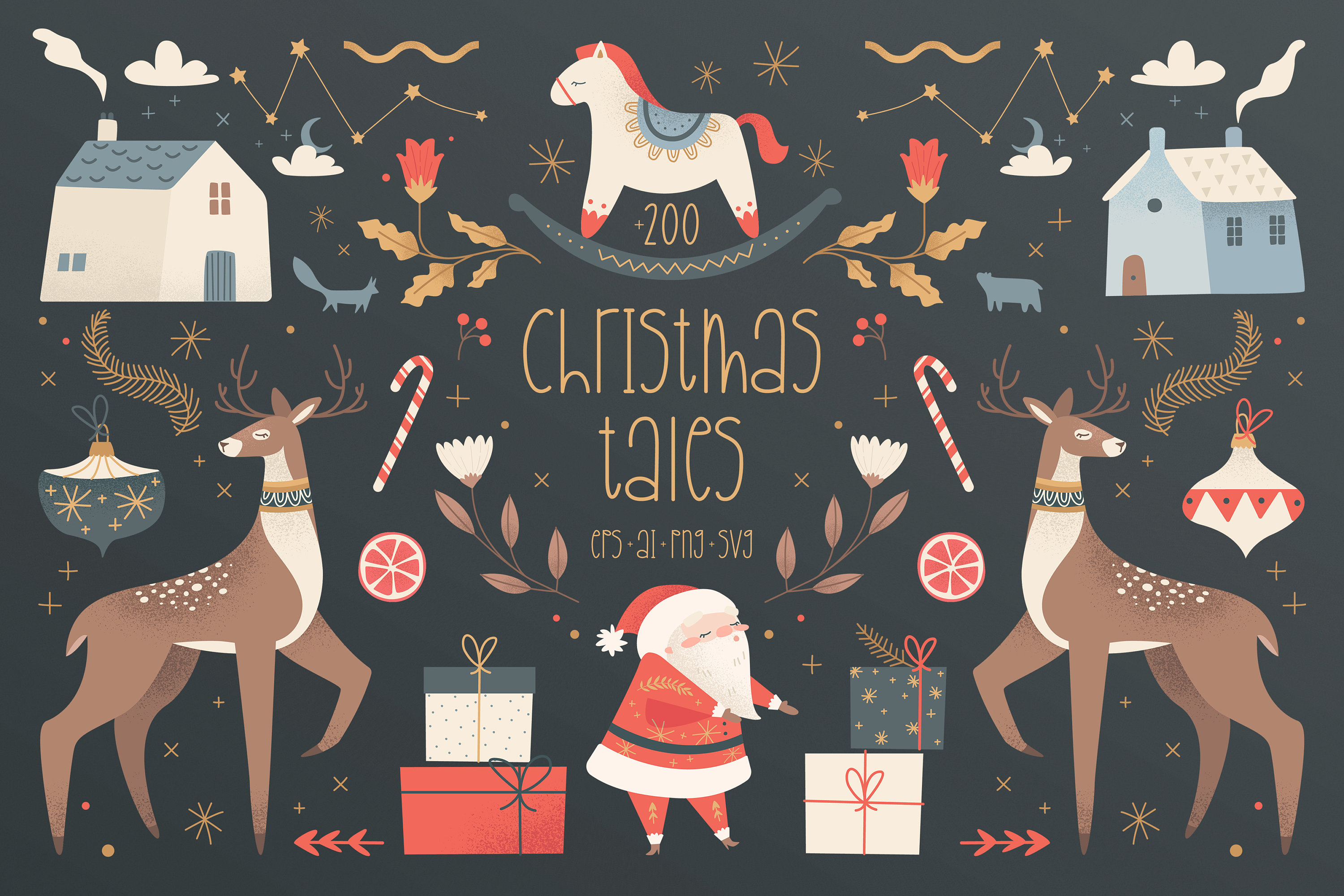 Christmas Tales Vector Bundle - Etsy