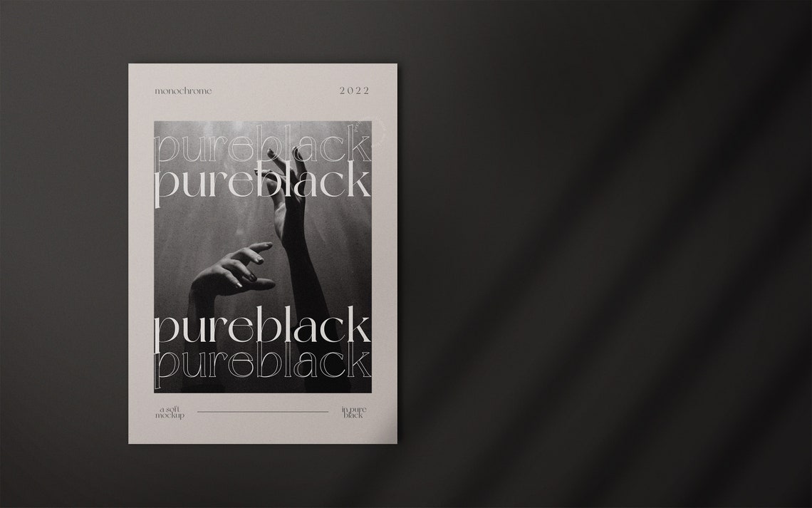 Black & White Stationery Mockup. Card Mockup, Magazine Mockup, PSD ...