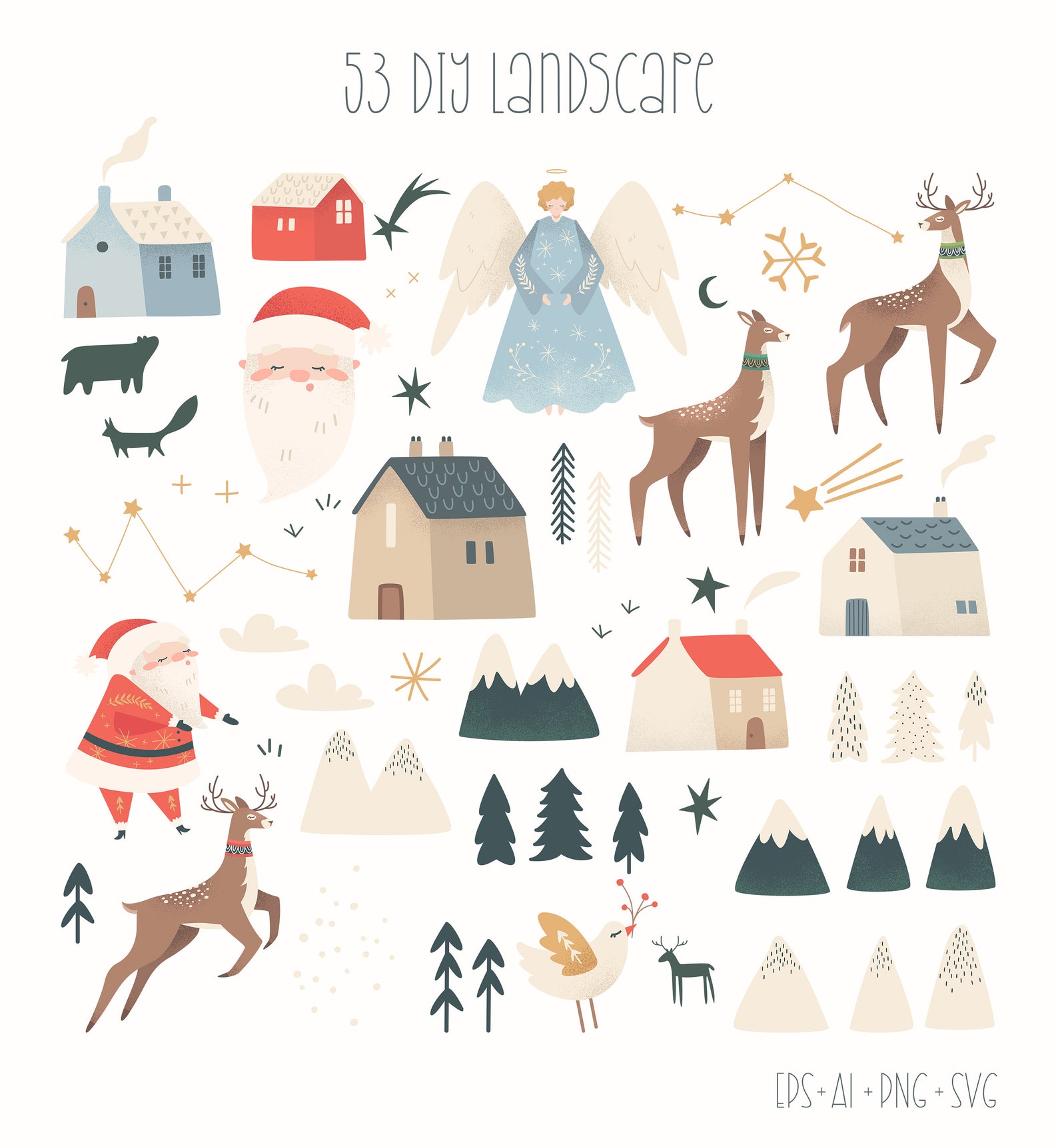 Christmas Tales Vector Bundle - Etsy