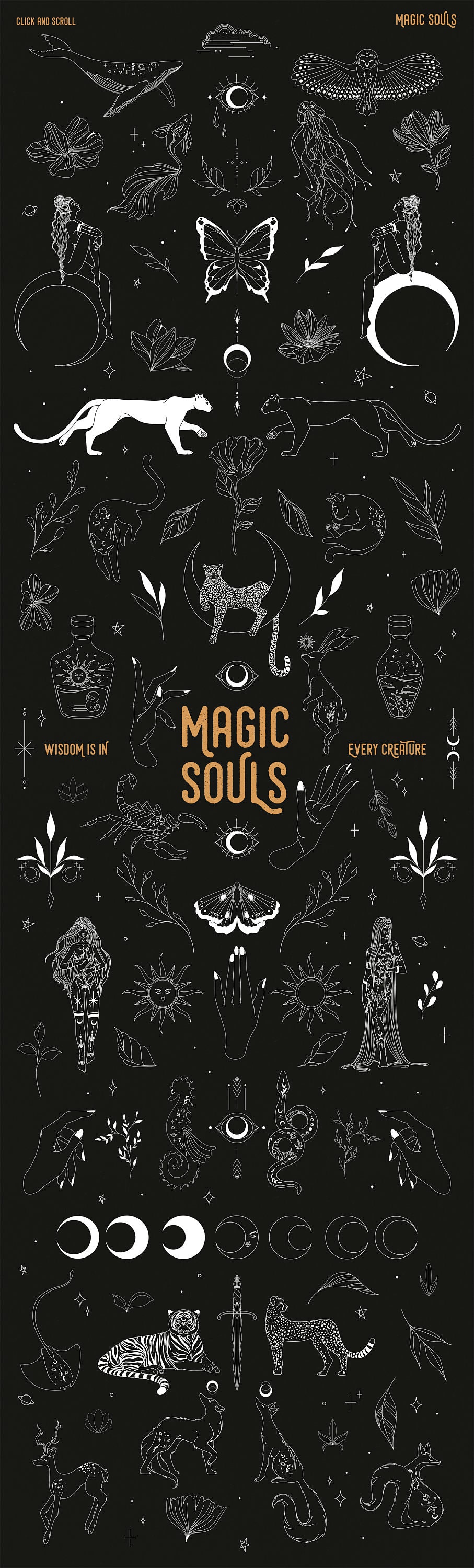 Magic Souls Vector Illustration Mega Bundle - Etsy