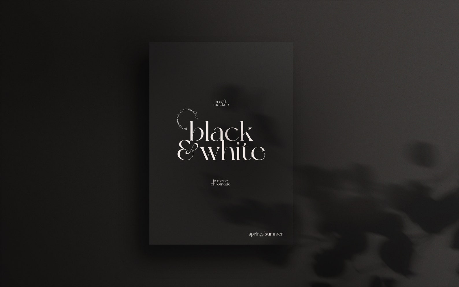 Black & White Stationery Mockup. Card Mockup, Magazine Mockup, PSD ...