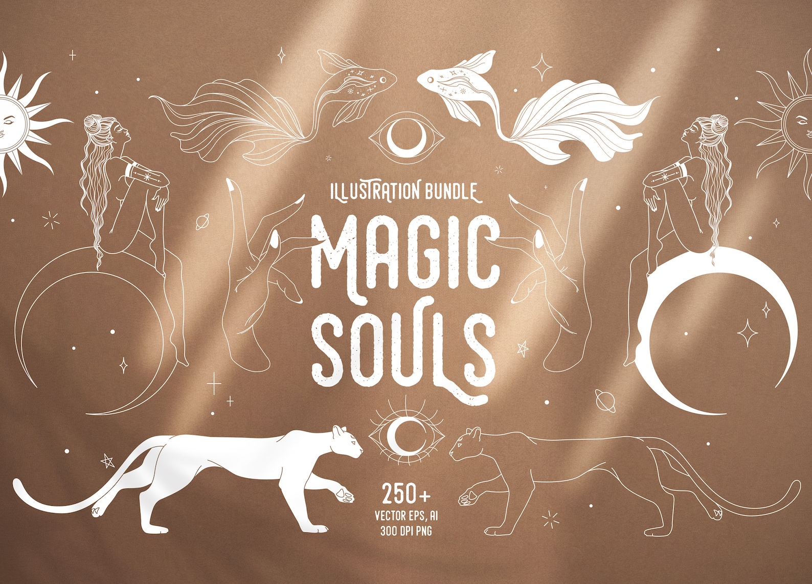 Magic Souls Vector Illustration Mega Bundle - Etsy