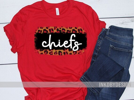 Kansas City Chiefs Cursive Leopard Screen Print Transfer | Etsy