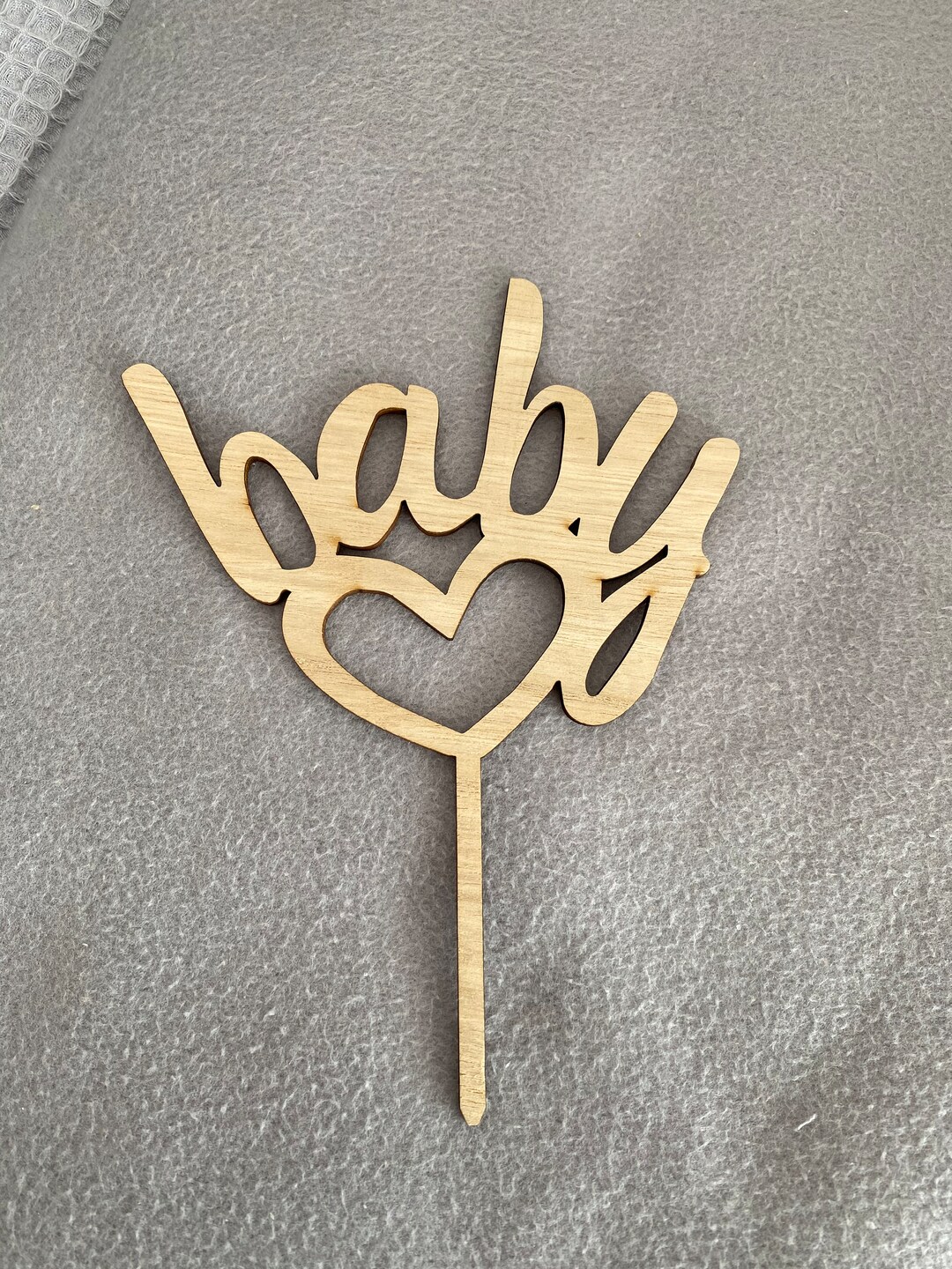 Baby Topper for Cake or Diaper Cake Wood - Etsy