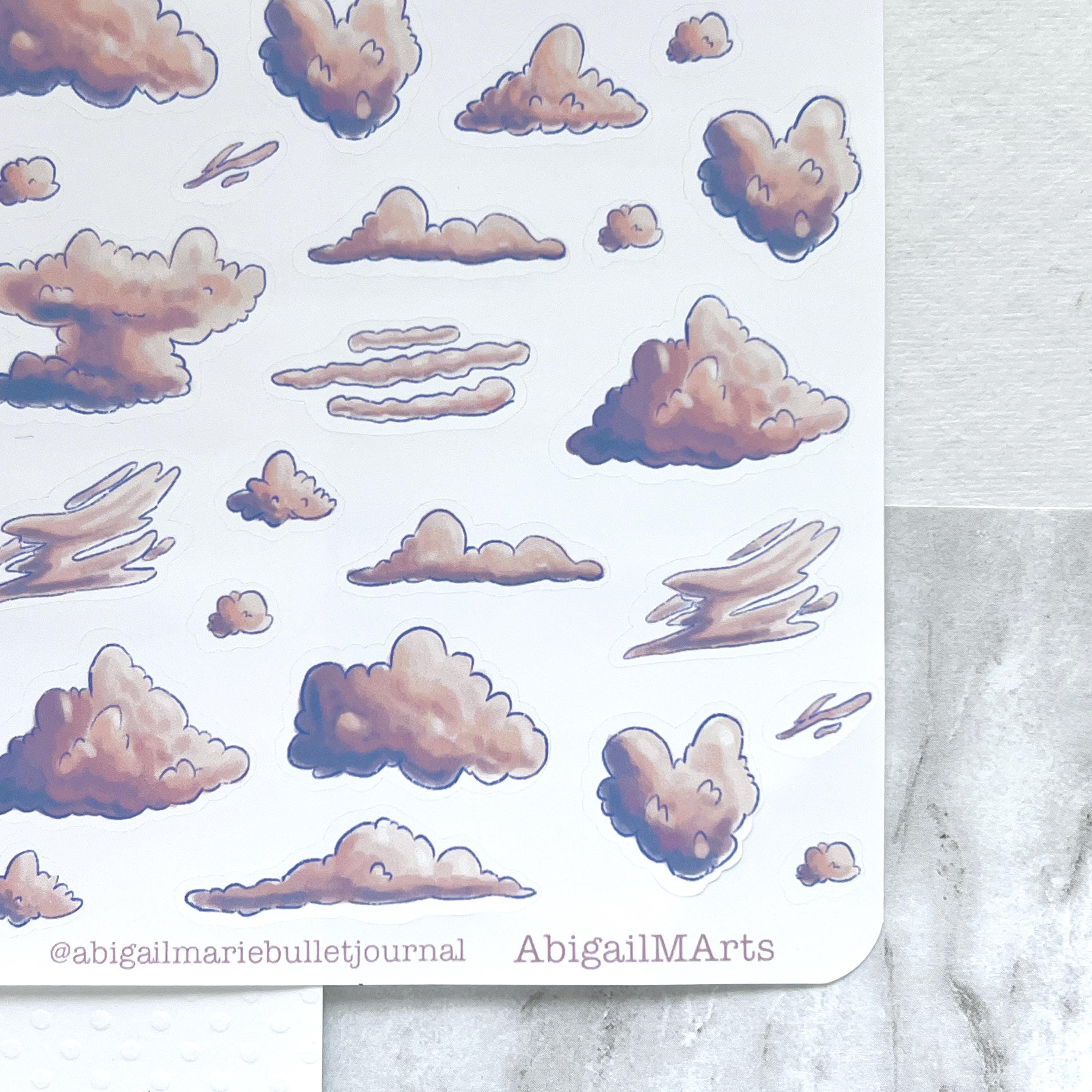 Magical Clouds Bullet Journal Sticker Sheet | BUJO | Planner | Cute ...