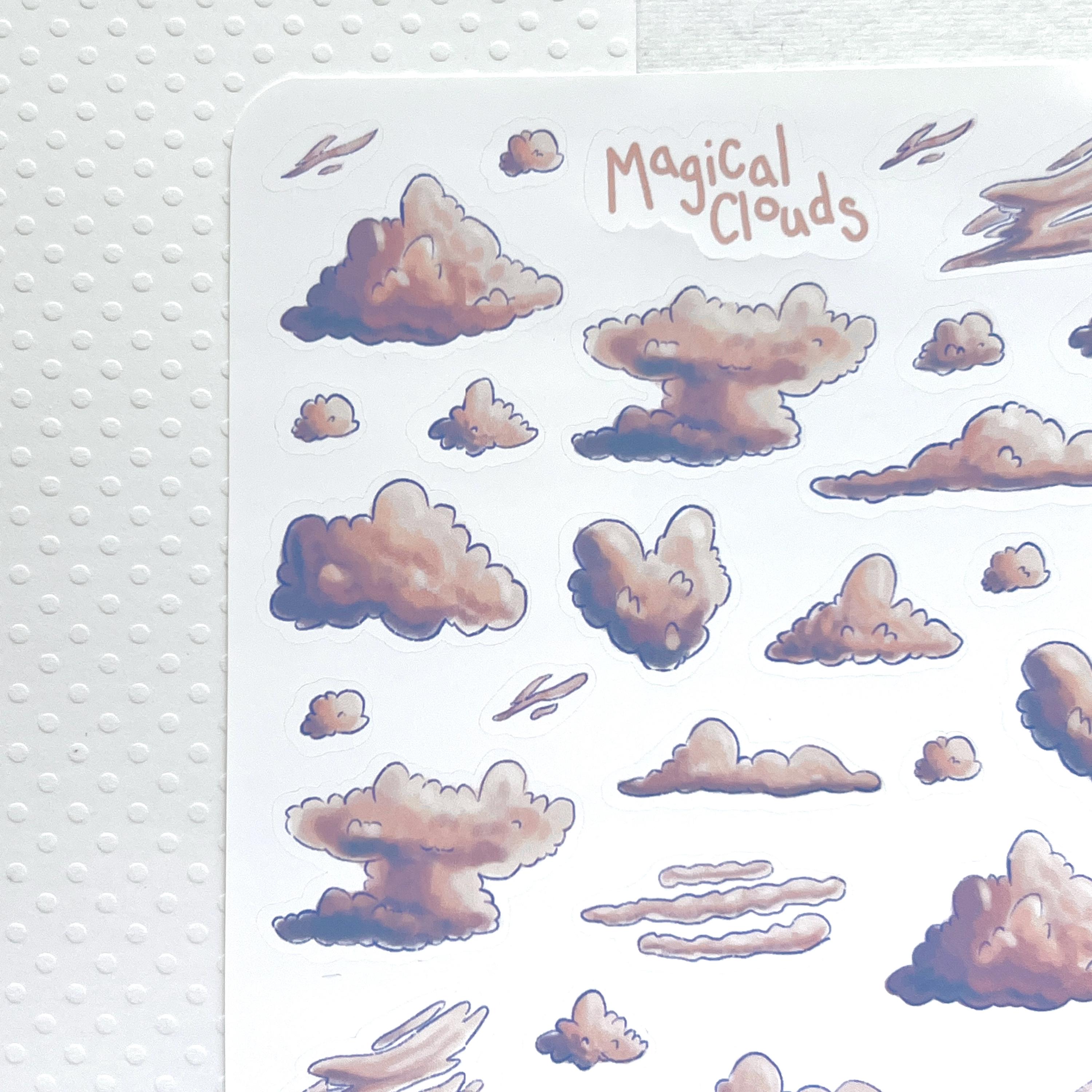 Magical Clouds Bullet Journal Sticker Sheet | BUJO | Planner | Cute ...