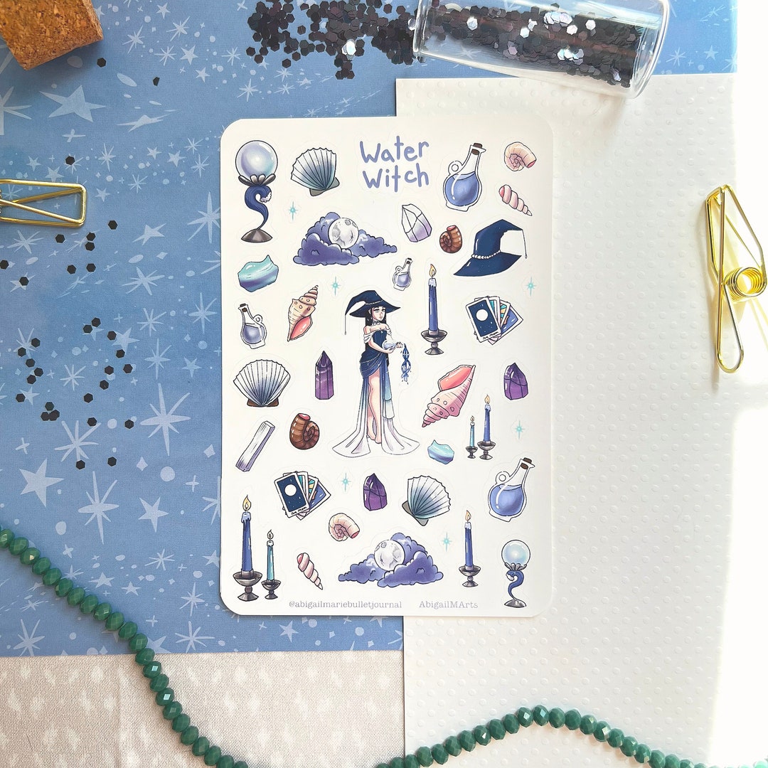 Water Witch Themed Bullet Journal Sticker Sheet | Matte | Fall ...