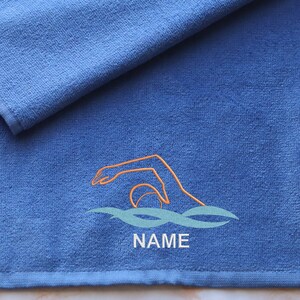Personalized Swim Towel |embroidered Swim Towel | Swim Gifts for Women ...