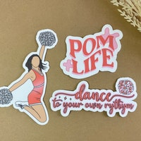 Cheerleader Pom Poms Vinyl Decal - Etsy