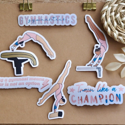 Gymnast Vinyl Decal Sticker - Etsy