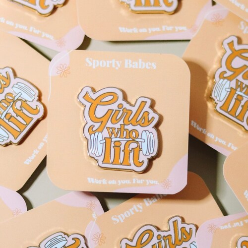 Girls Who Lift Pin Gym Pin Hard Enamel Pin Crossfit Pin - Etsy