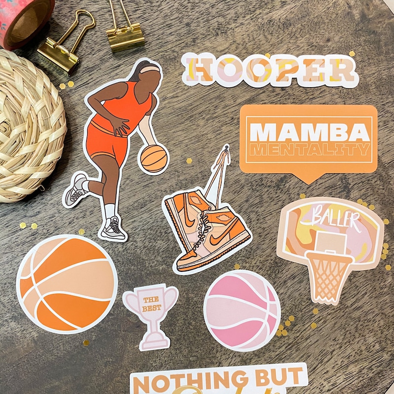 Basketball Stickers - Etsy