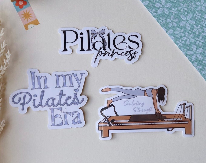 Pilates Sticker | Motivation | Exercise | Vinyl Sticker | Workout ...