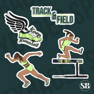 Track and Field Stickers , Planner Stickers, Track Stickers, Hurdle ...