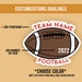 Custom Football Stickers Custom Sport Sticker Football - Etsy